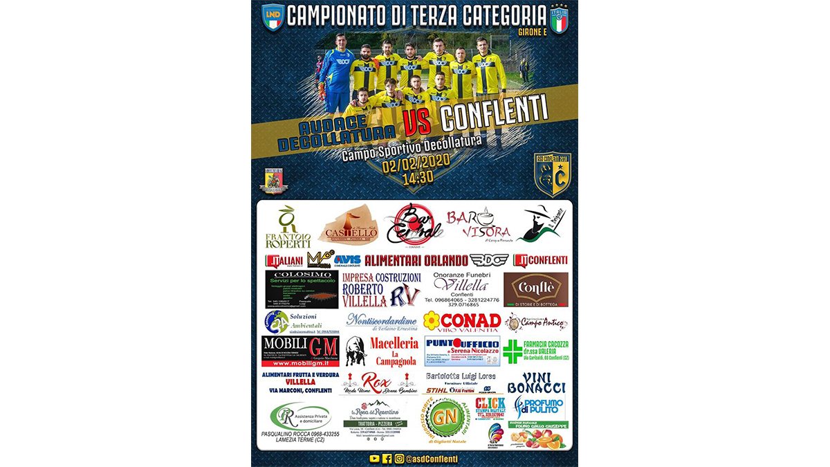 Ultima partita del girone di andata: Decollatura vs Conflenti - itConflenti